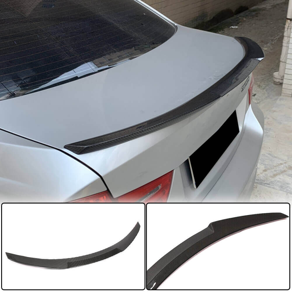 BMW 3 Series E90 M3 325i 328i Carbon Fiber Rear Trunk Spoiler Wing Lip ...