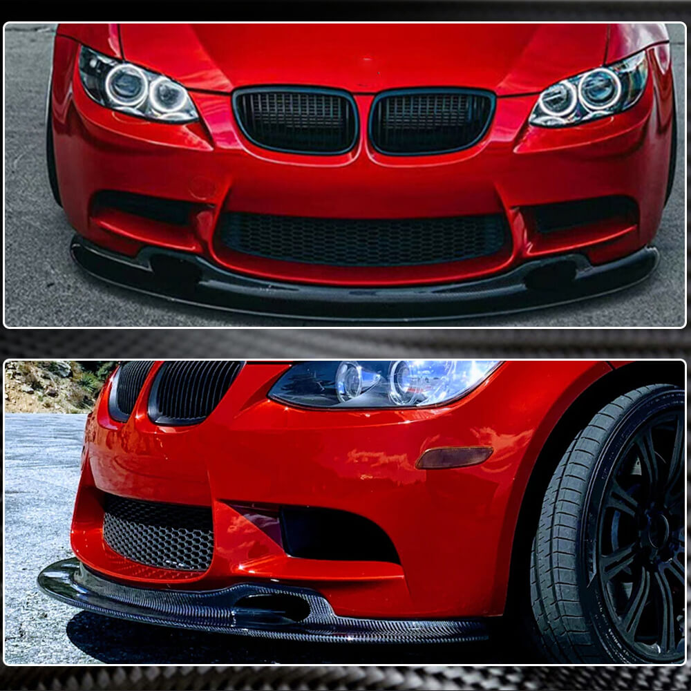 BMW E90 E92 E93 M3 GT4 Carbon Fiber Front Bumper Lip Spoiler Splitter ...