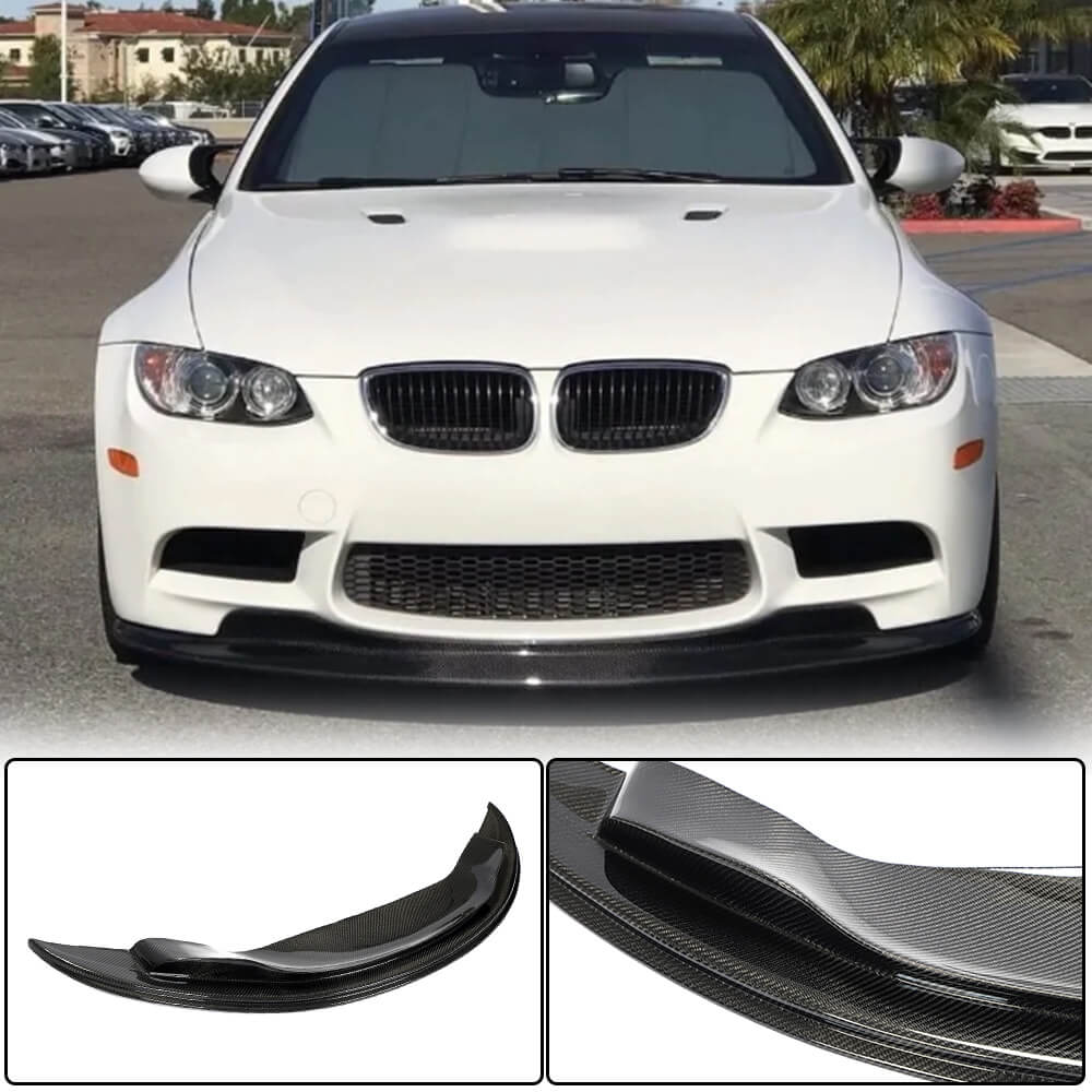 BMW E90 E92 E93 M3 Carbon Fiber GTS Front Bumper Lip Spoiler Splitter ...