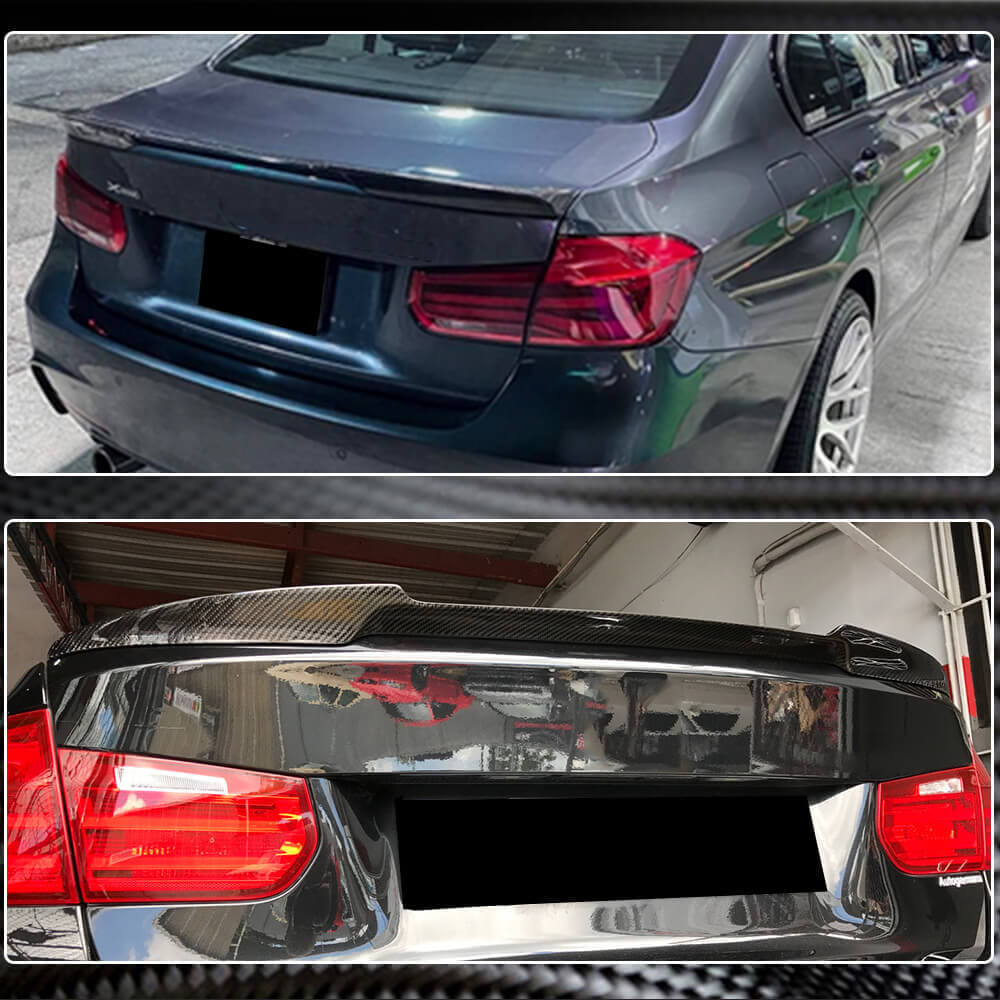 BMW F30 F80 M3 Carbon Fiber Rear Trunk Spoiler – Ahacarbon