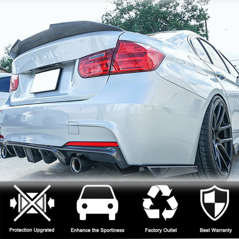 BMW 3 Series F30 2012-2018 F80 M3 2014-2020 Rear Trunk Spoiler Carbon ...