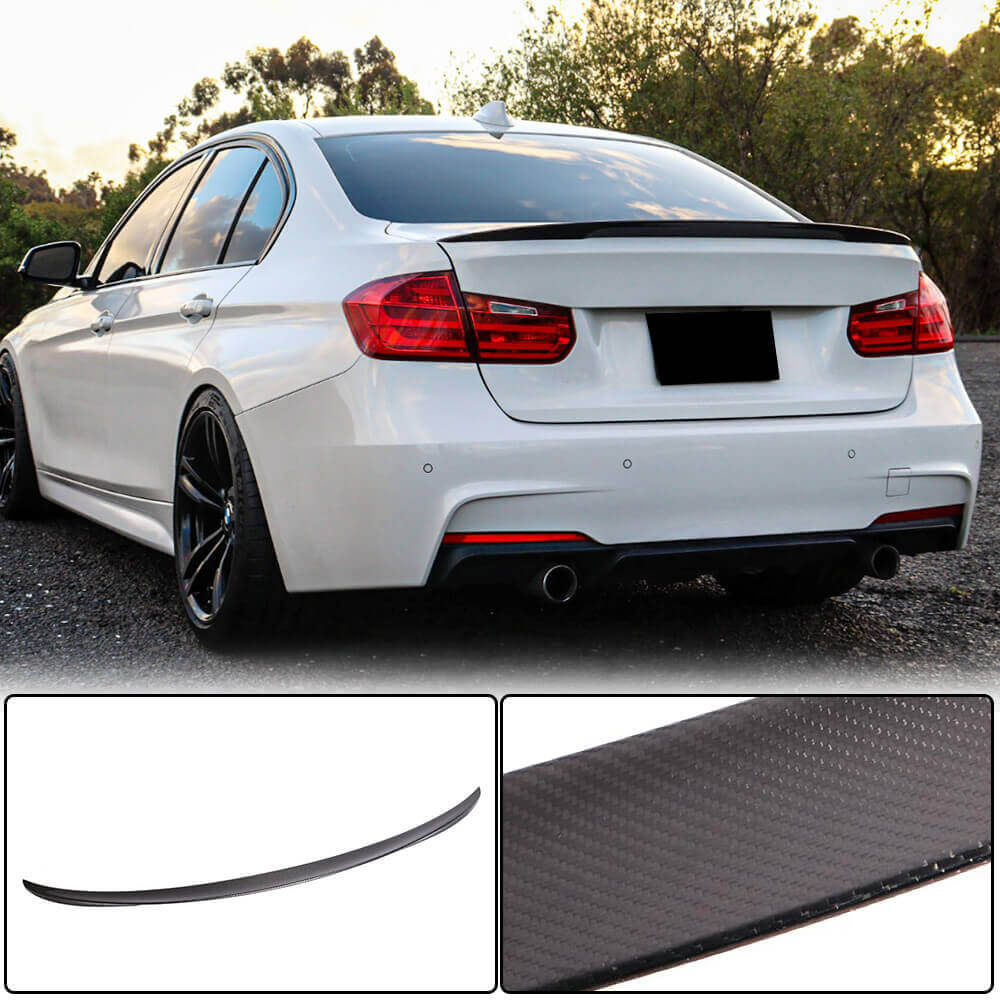 BMW F30 F80 M3 Carbon Fiber Performance Trunk Spoiler & Rear Wing Lip ...