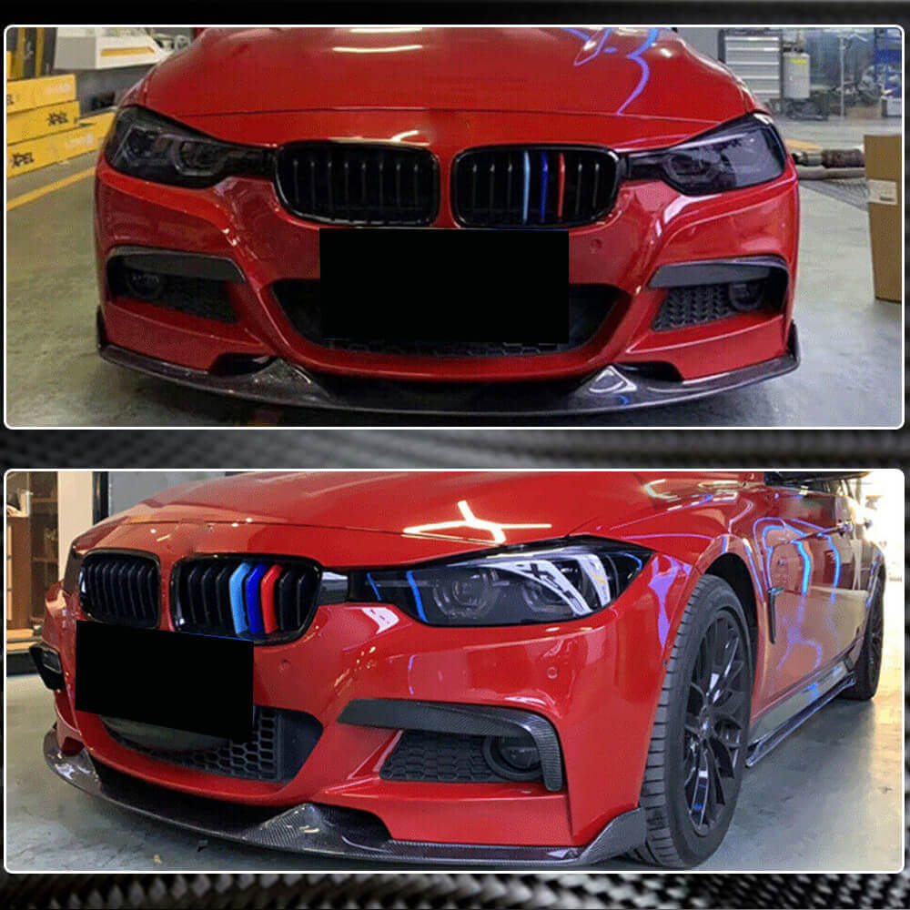 BMW F30 340i M-tech Carbon Fiber Front Lip Spoiler | Exterior Mods