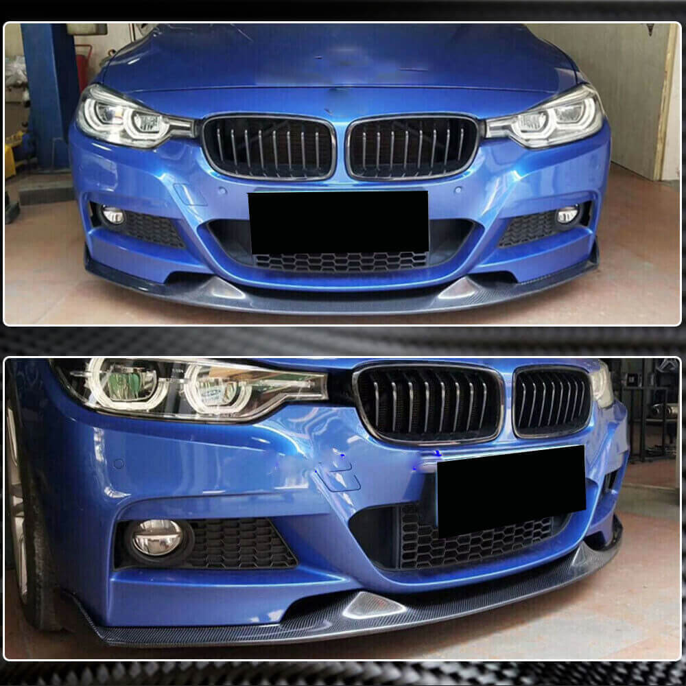 BMW F30 340i M-tech Carbon Fiber Front Lip Spoiler | Exterior Mods