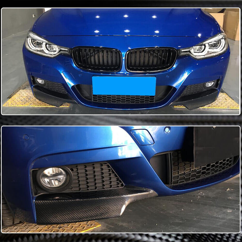 BMW F30 M Sport Carbon Fiber Front Bumper Splitter | Exterior Mods