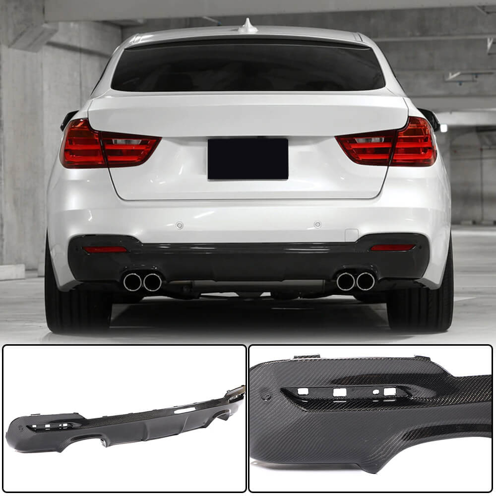 BMW 3 Series F34 M Sport Carbon Fiber Rear Diffuser Lip | Exterior Mods