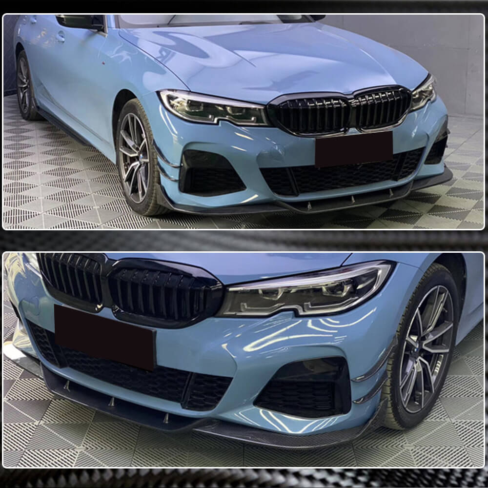 BMW G20 330i M340i Carbon Fiber Front Bumper Air Fender Vent Flicks