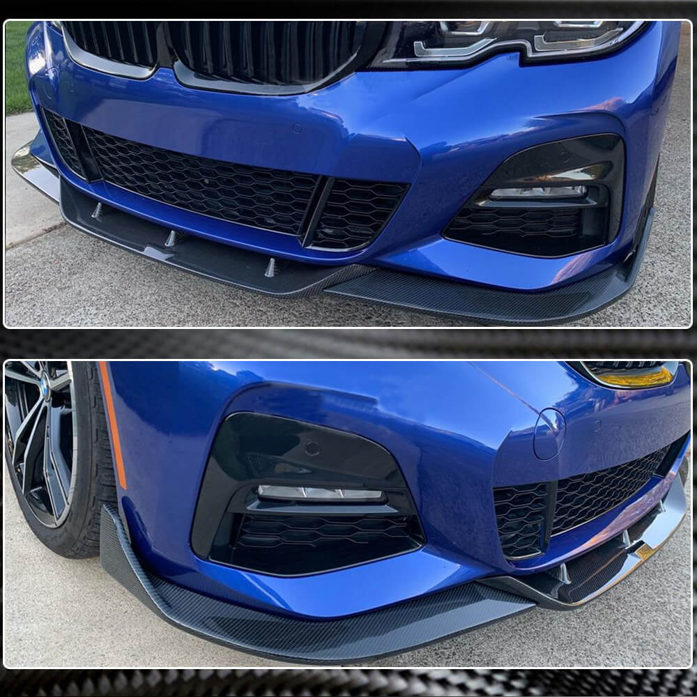 BMW G20 M Sport M340i Carbon Fiber Front Lip Spoiler | Exterior Mods