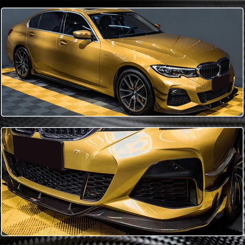 BMW G20 M Sport M340i Carbon Fiber Front Lip Spoiler | Exterior Mods ...