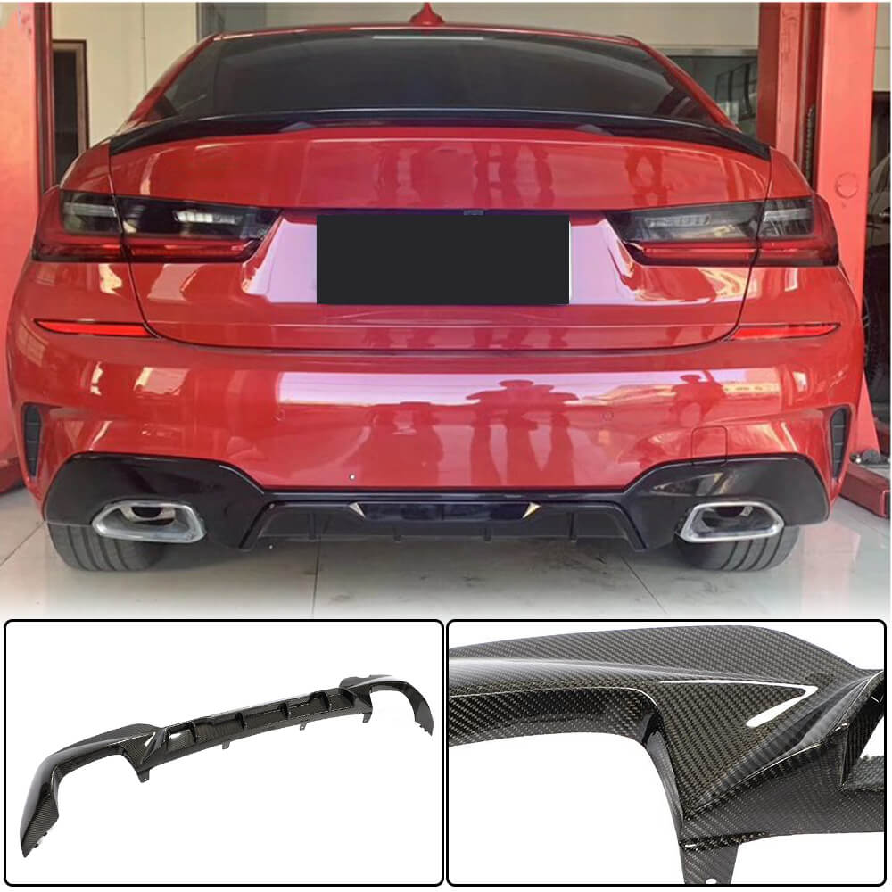 BMW G20 320i 330i M Sport Carbon Fiber Diffuser