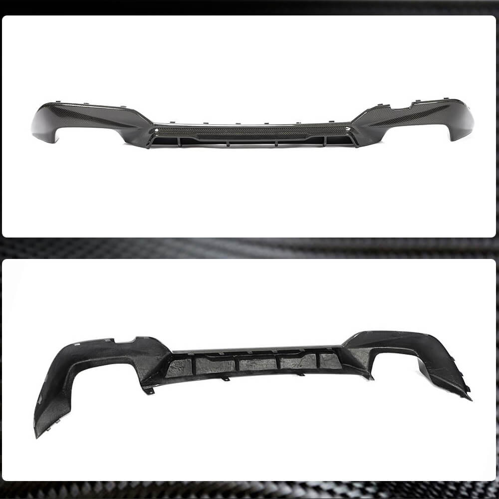 BMW G20 320i 330i M Sport Carbon Fiber Rear Diffuser | Exterior Mods