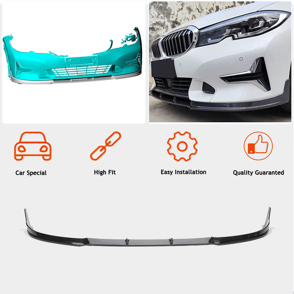 BMW G20 G28 330i Carbon Fiber Front Bumper Lip