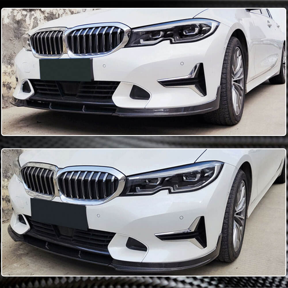 BMW G20 318i 320i 330i Carbon Fiber Front Bumper Lip Spoiler | Factory ...
