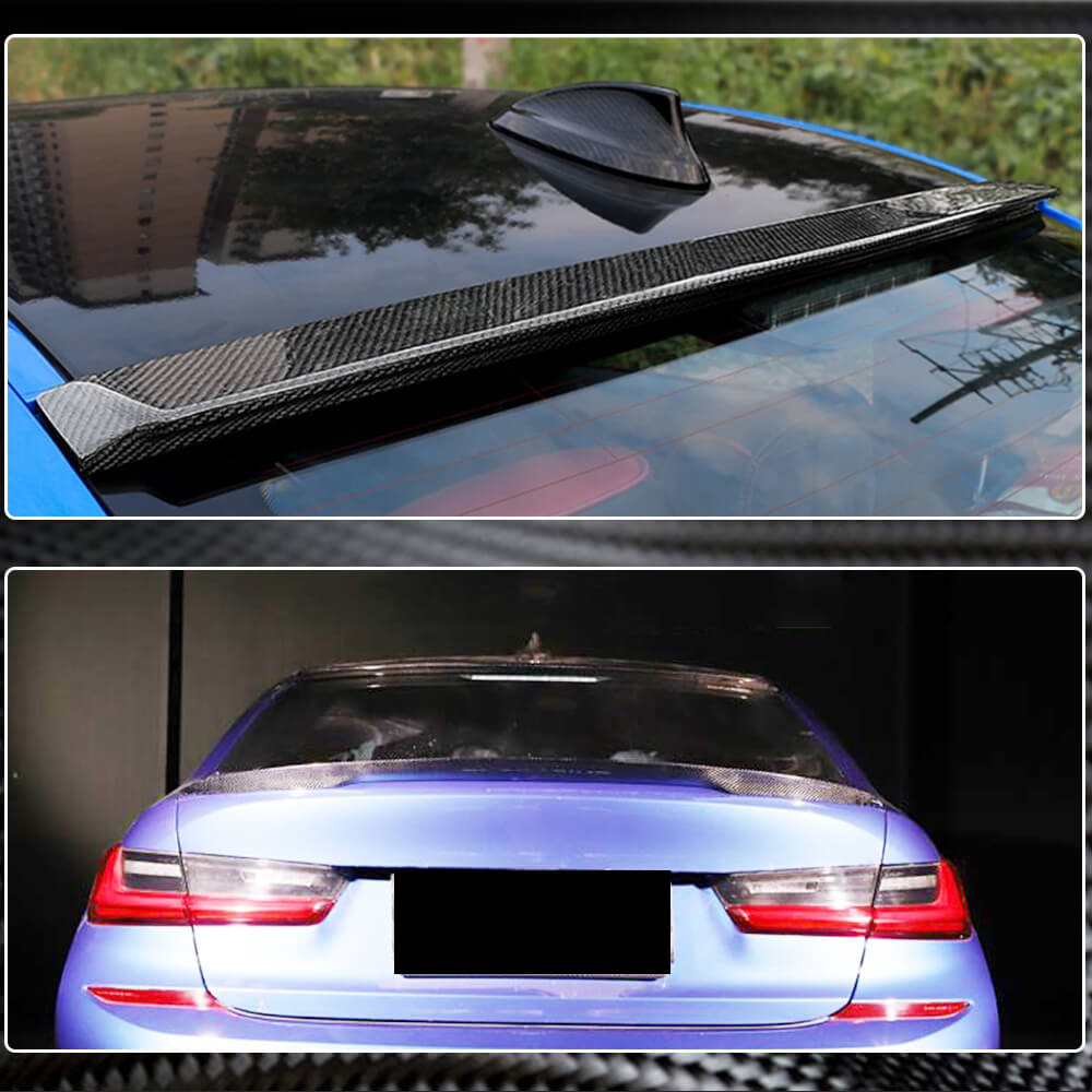 BMW G20 Carbon Fiber Rear Roof Spoiler Window Wing Lip | Exterior Mods