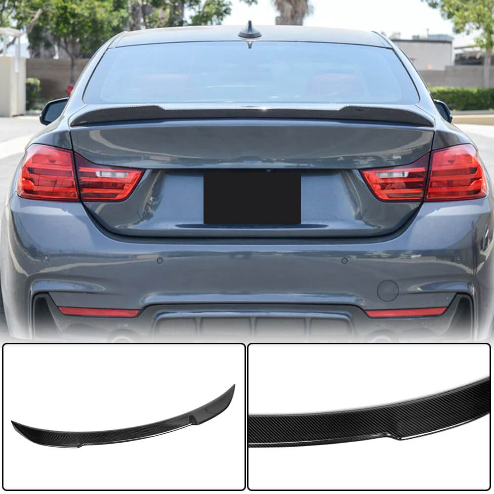 BMW 4 Series F32 Carbon Fiber CS Rear Spoiler & Trunk Boot Wing Lip ...