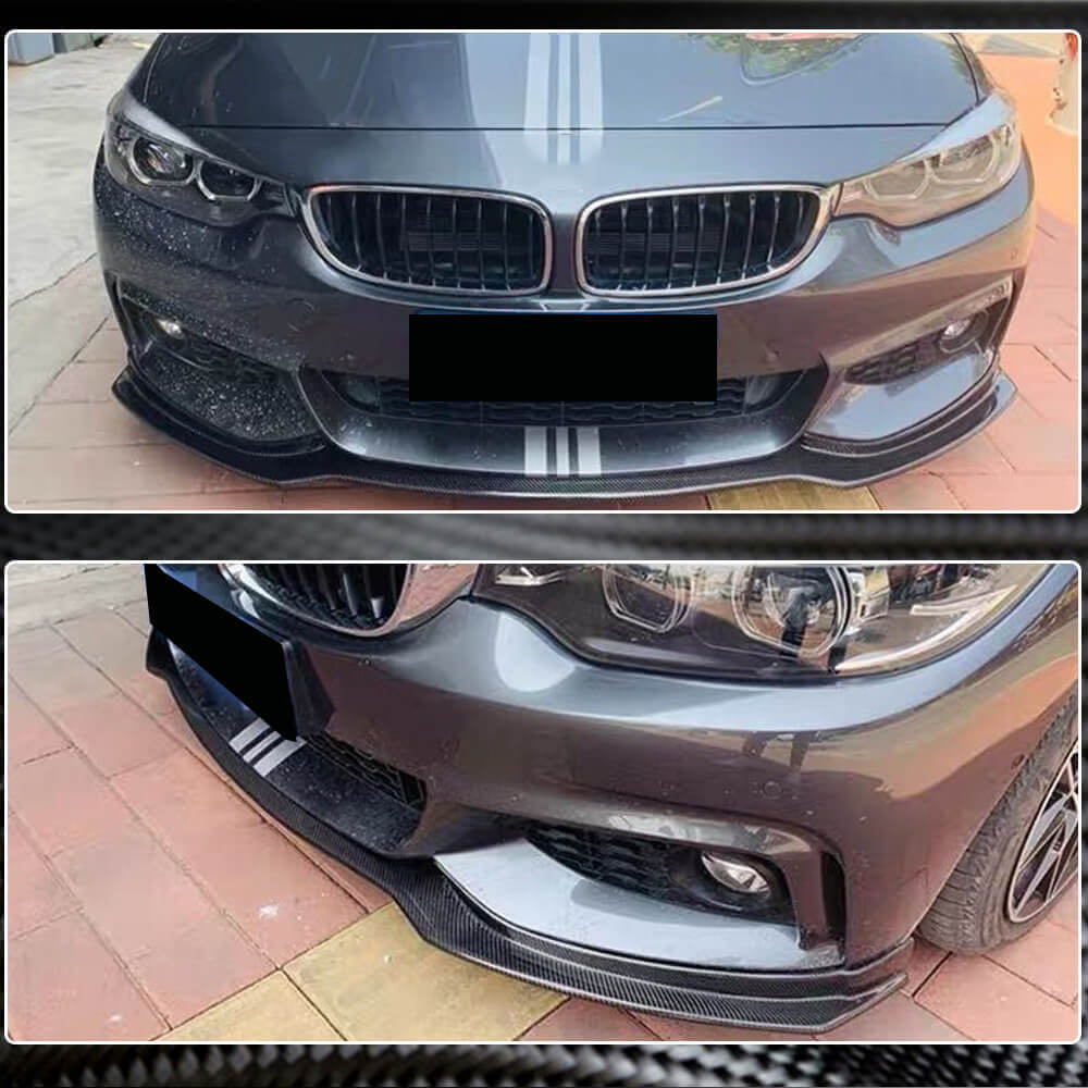 BMW F32 F33 F36 Carbon Fiber Front Bumper Lip Spoiler | Exterior Mods ...