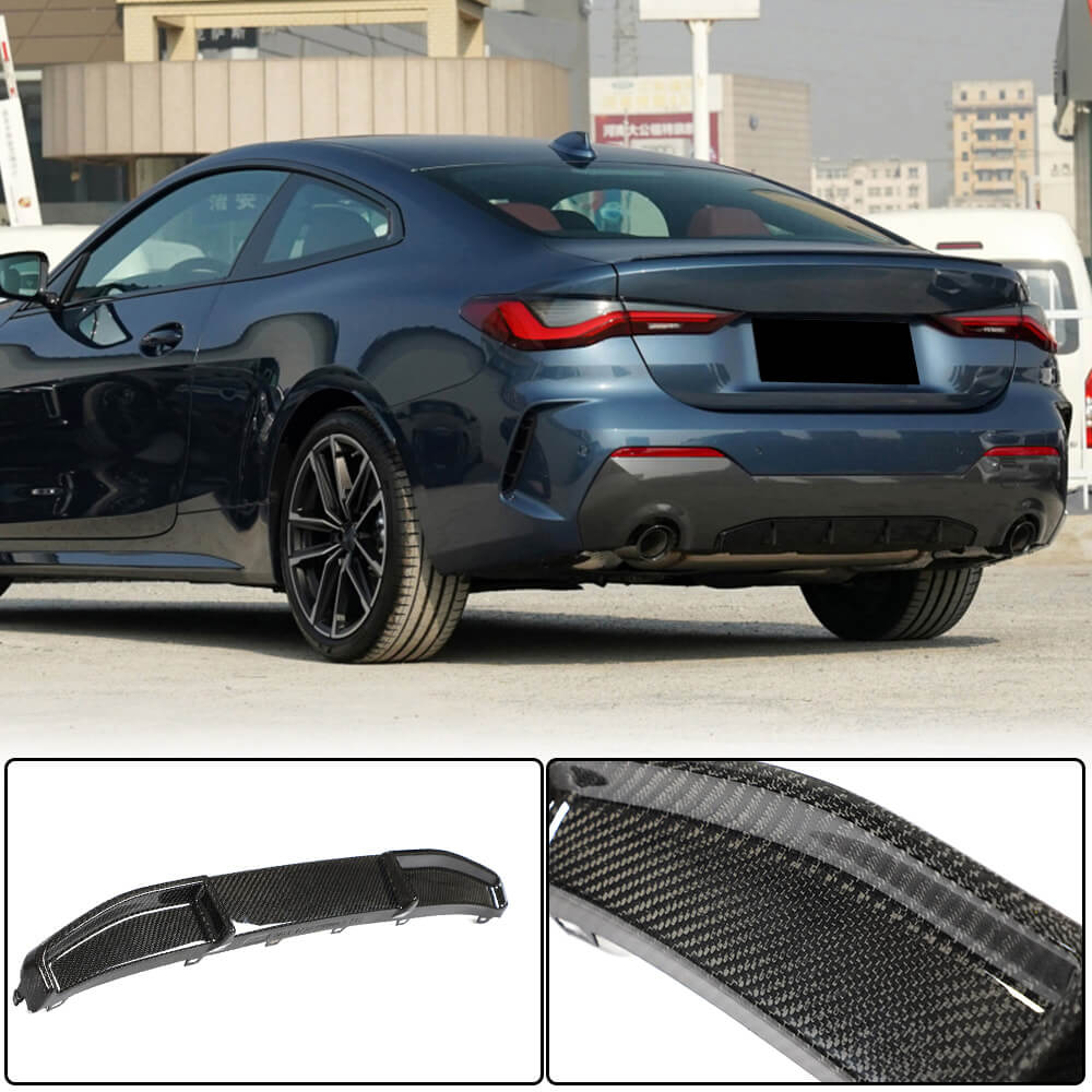 BMW G22 G23 420i 430i M Tech M440i Carbon Fiber Rear Bumper Diffuser ...