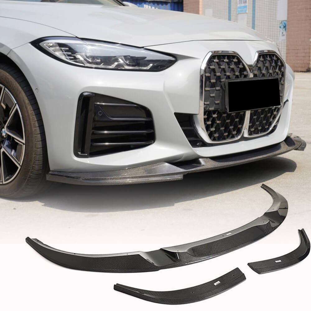 BMW 4 Series G26 420i 430i M Sport M440i Carbon Fiber Front Lip Spoiler ...