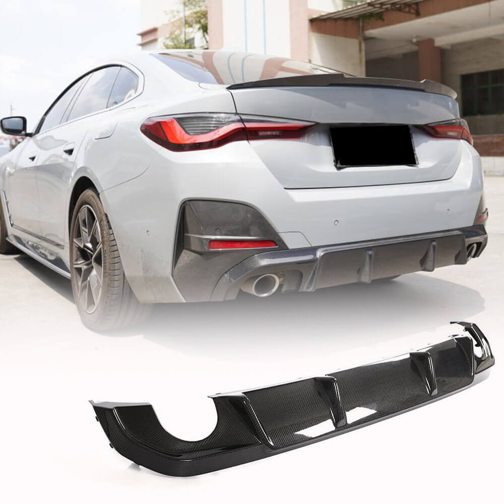 BMW 4 Series G26 420i 430i M Sport M440i Carbon Fiber Rear Bumper ...