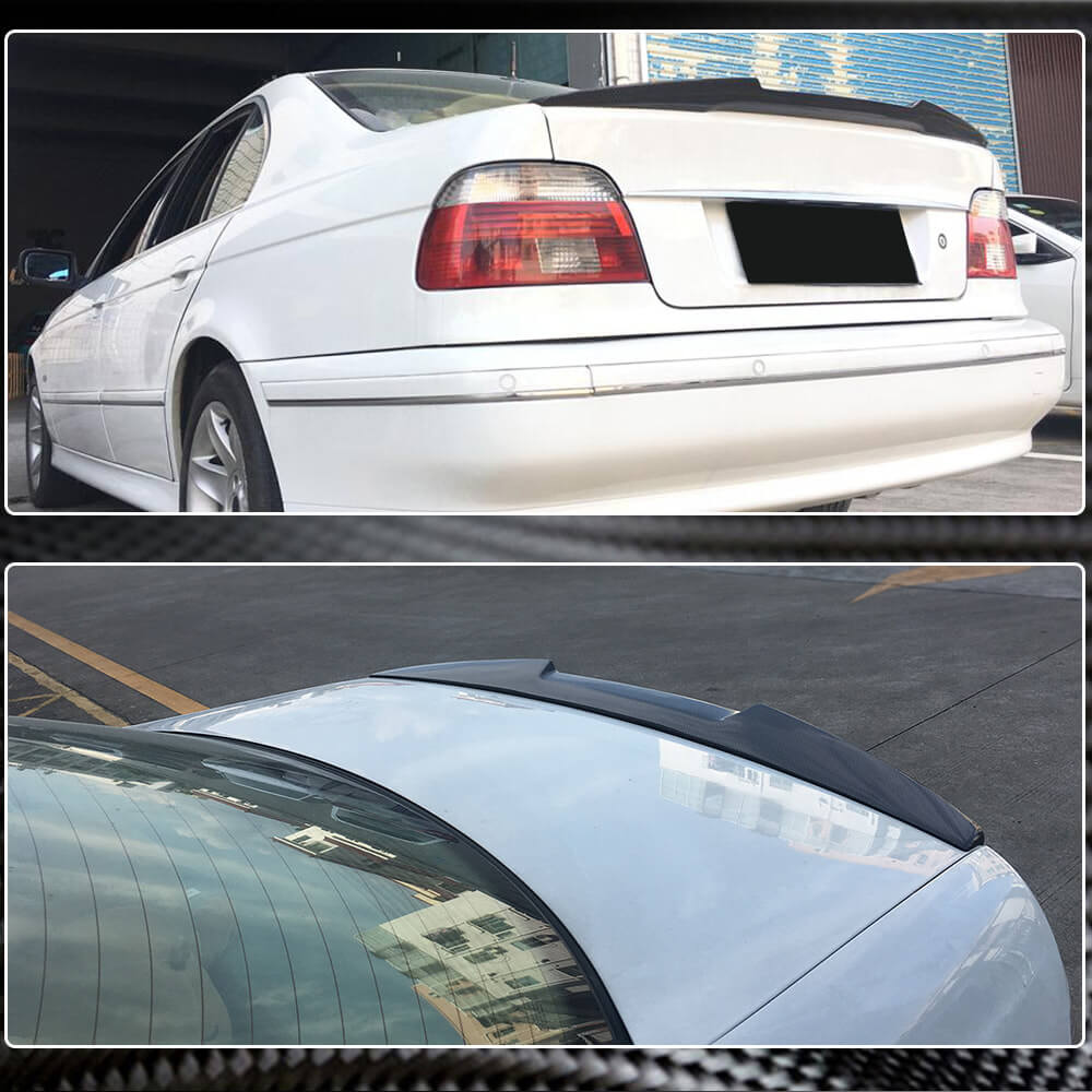 BMW 5 Series E39 Carbon Fiber Rear Trunk Spoiler Wing | Exterior Mods