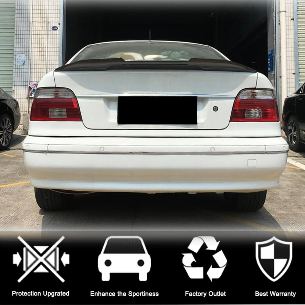 BMW 5 Series E39 Carbon Fiber Rear Trunk Spoiler Wing Lip | PSM Style