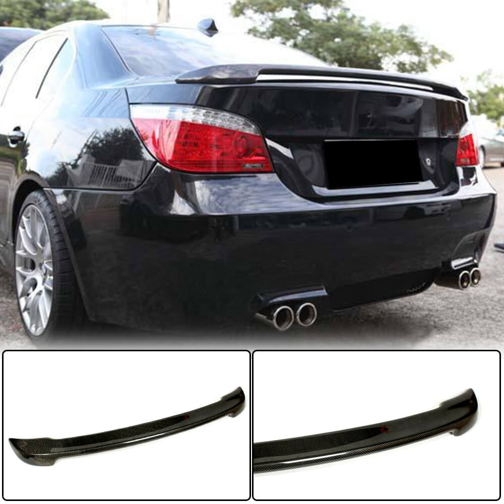 BMW 5 Series E60 M5 2004-2010 Rear Trunk Spoiler Carbon Fiber | Ahacarbon