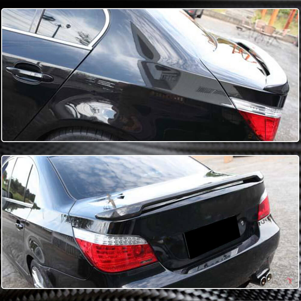 BMW 5 Series E60 M5 2004-2010 Rear Trunk Spoiler Carbon Fiber | Ahacarbon