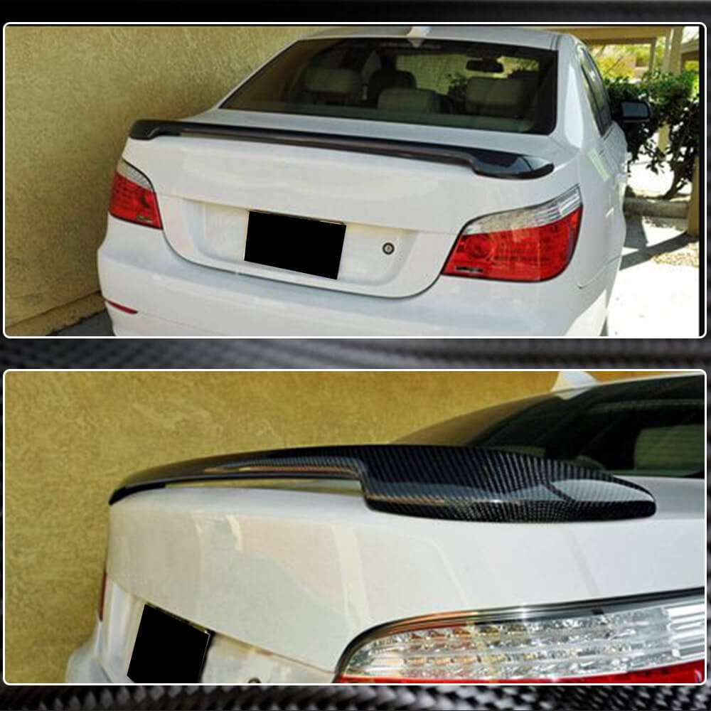 BMW 5 Series E60 M5 2004-2010 Rear Trunk Spoiler Carbon Fiber | Ahacarbon