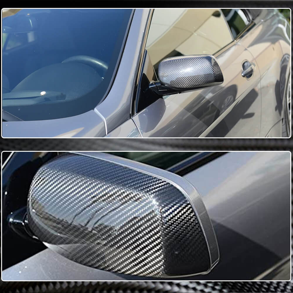 BMW 5 Series E60 Carbon Fiber Side Mirror Cover Caps | Exterior Mods