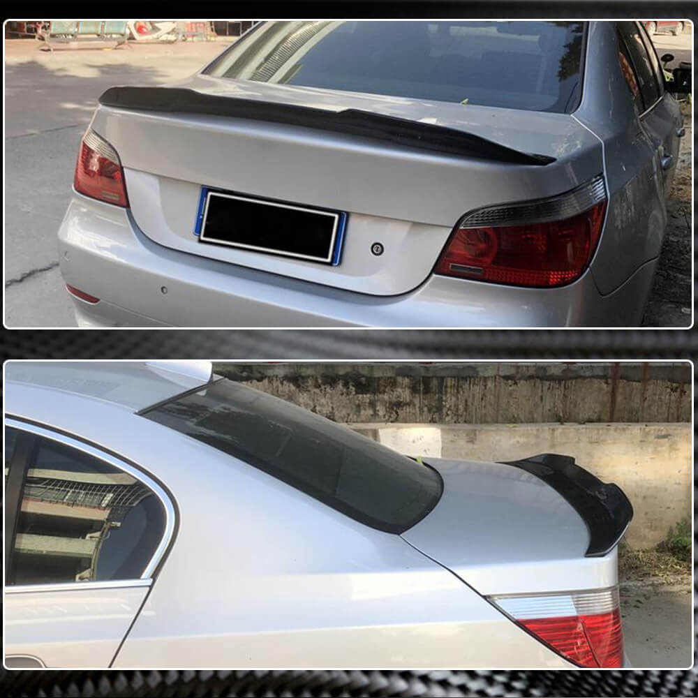 BMW E60 M5 Carbon Fiber Rear Trunk Spoiler Upgrade