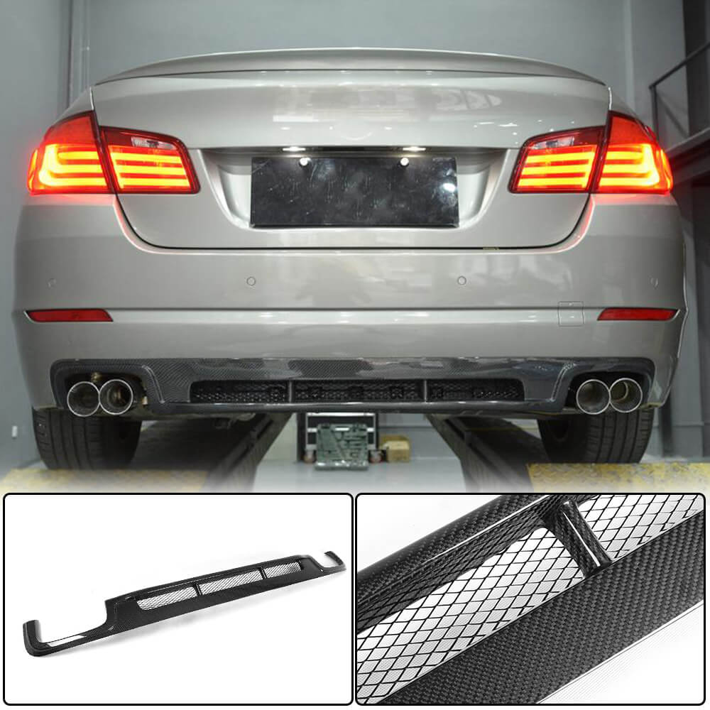 BMW F10 520i 528i 530i Carbon Fiber Rear Diffuser Lip | Exterior Mods ...