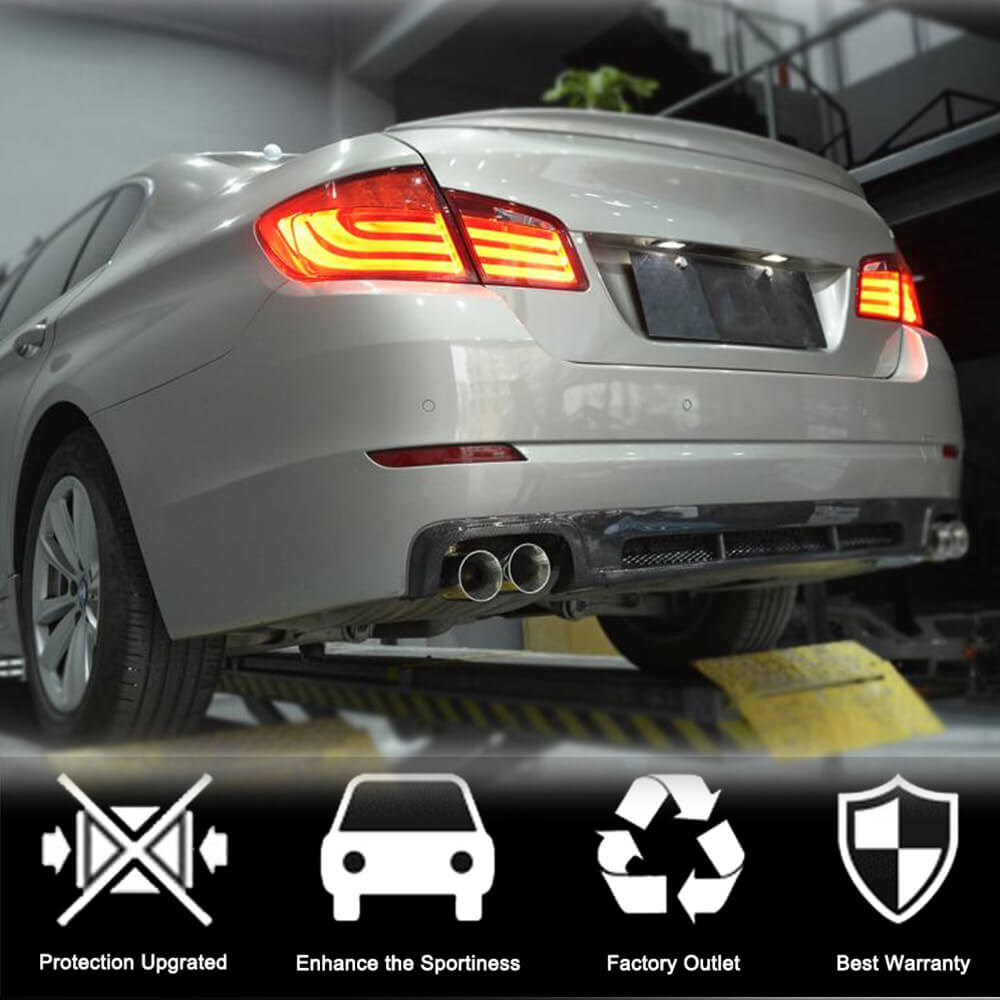 BMW F10 520i 528i 530i Carbon Fiber Rear Diffuser Lip | Exterior Mods ...