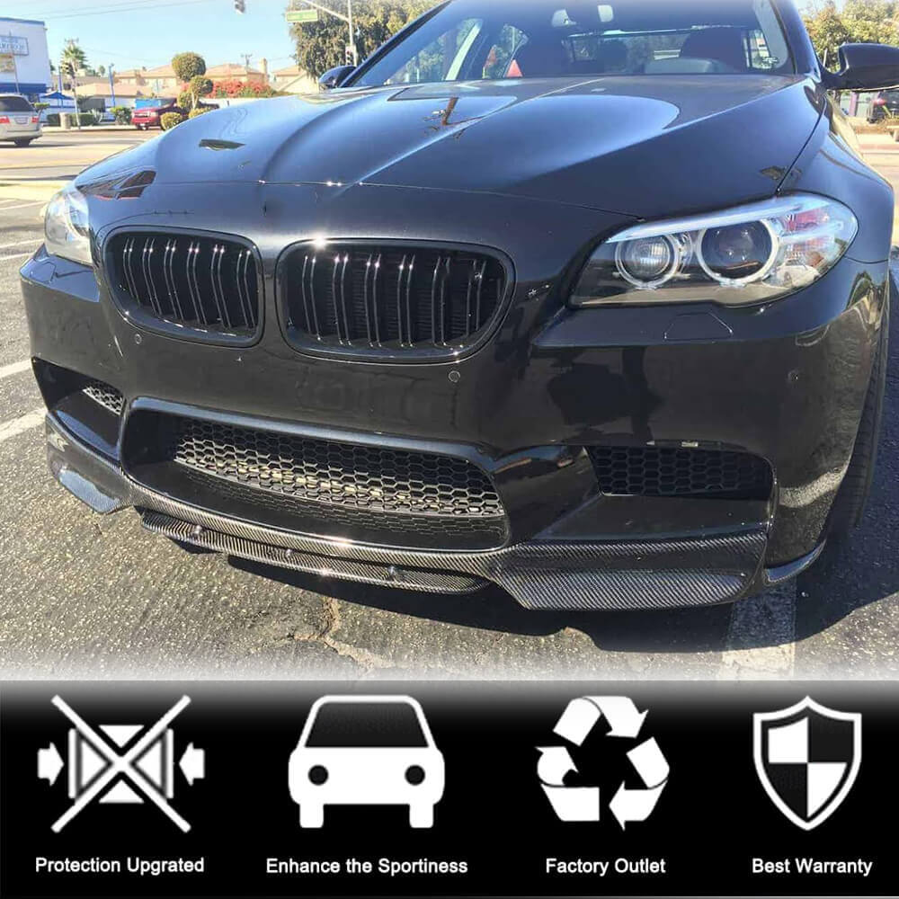 BMW F10 M5 Carbon Fiber Front Bumper Lip Spoiler