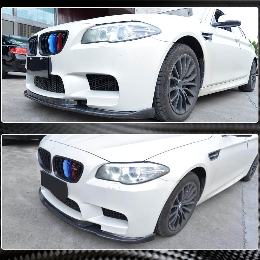 BMW F10 M5 Carbon Fiber Front Bumper Lip Spoiler