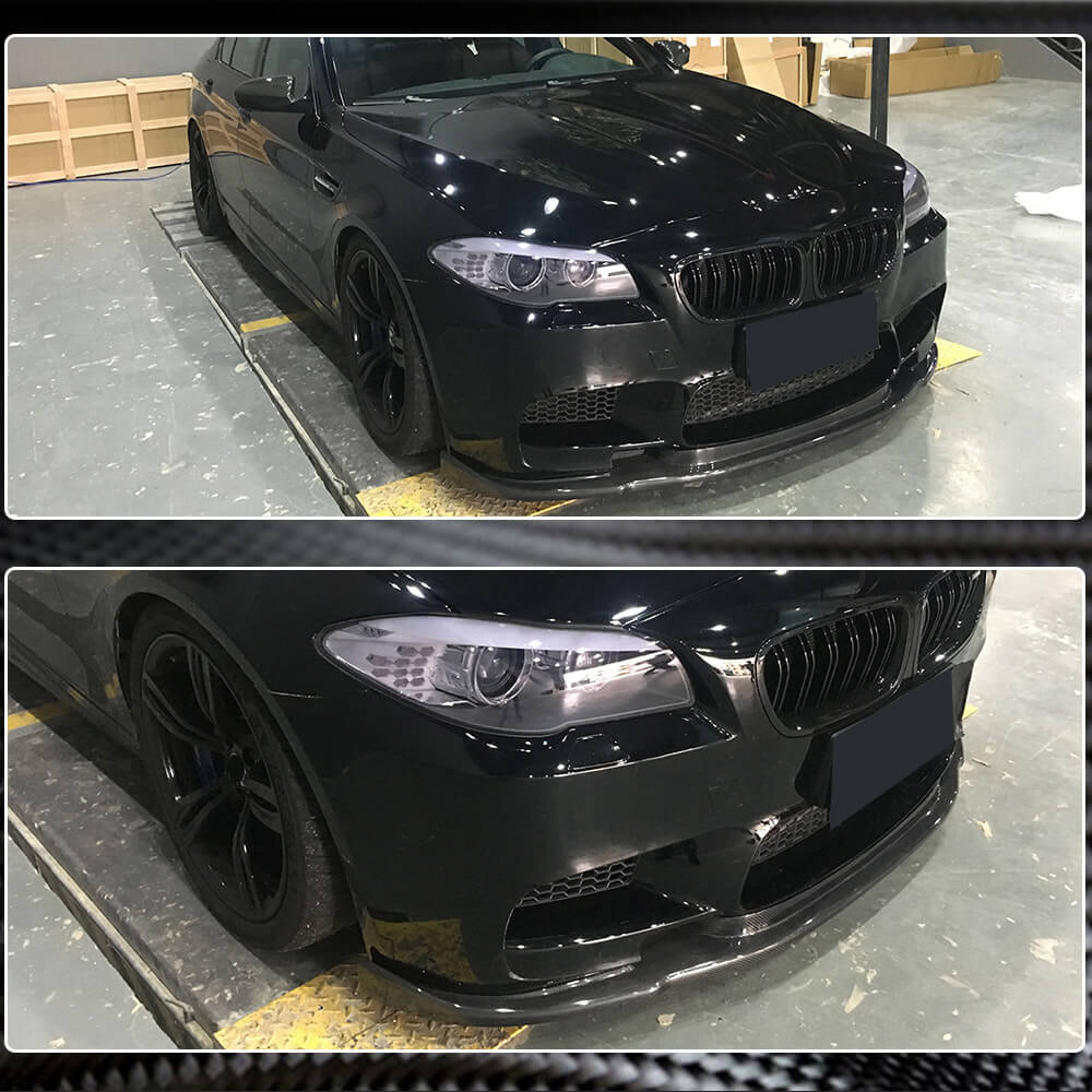 BMW F10 M5 Carbon Fiber Front Bumper Lip Spoiler