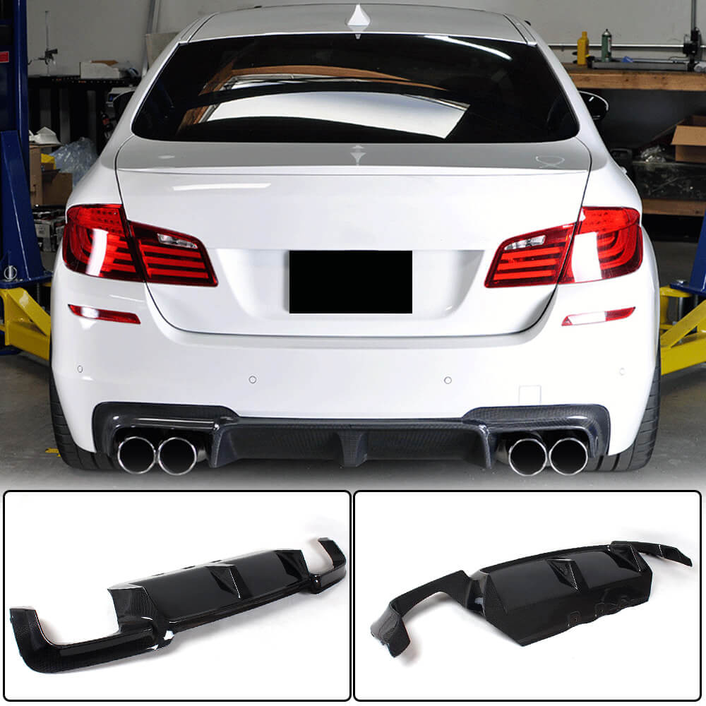 BMW F10 M5 Carbon Fiber Rear Bumper Diffuser Lip | Exterior Mods