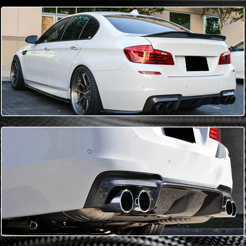 BMW F10 M5 Carbon Fiber Rear Bumper Diffuser Lip | Exterior Mods
