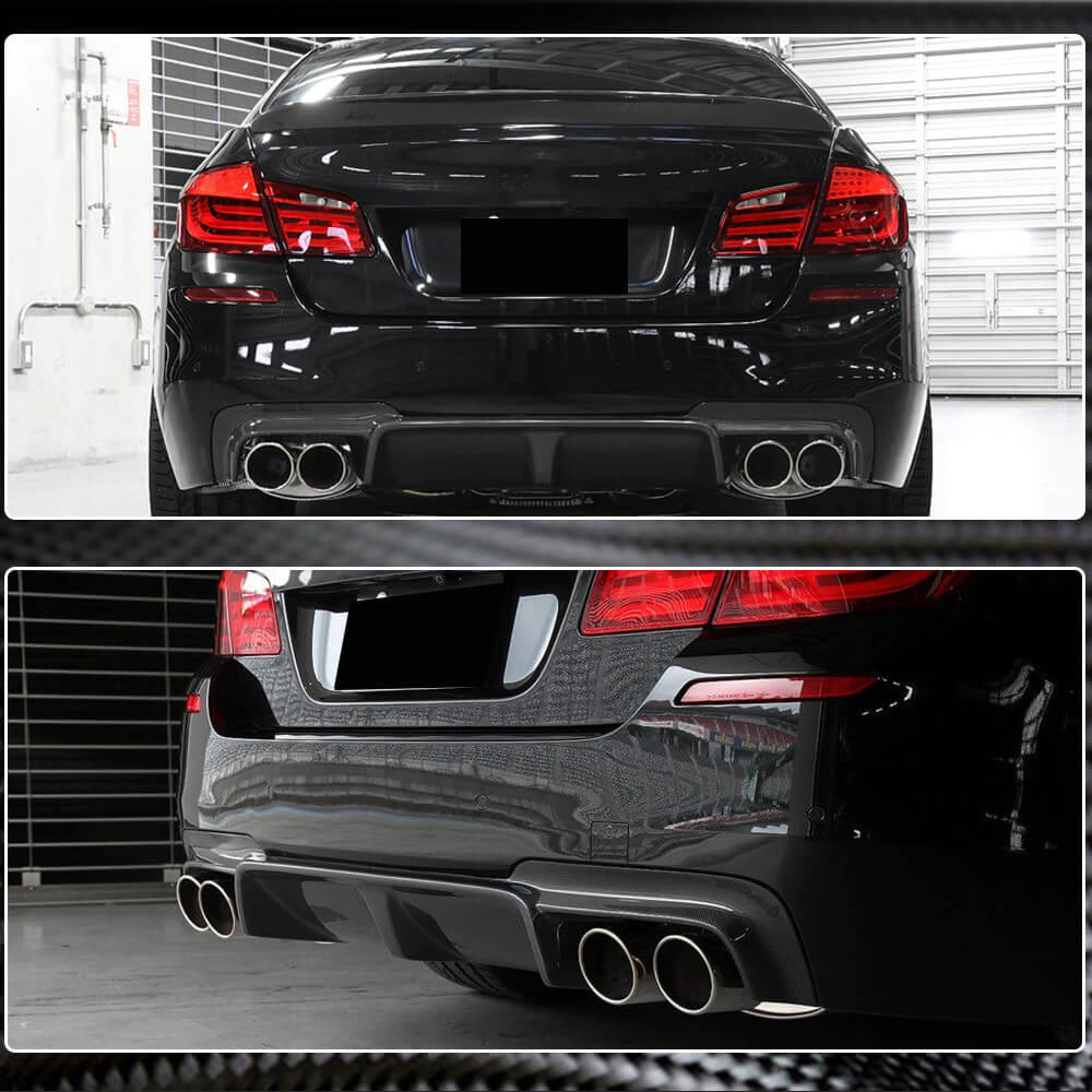 BMW F10 M5 Carbon Fiber Rear Bumper Diffuser Lip | Exterior Mods