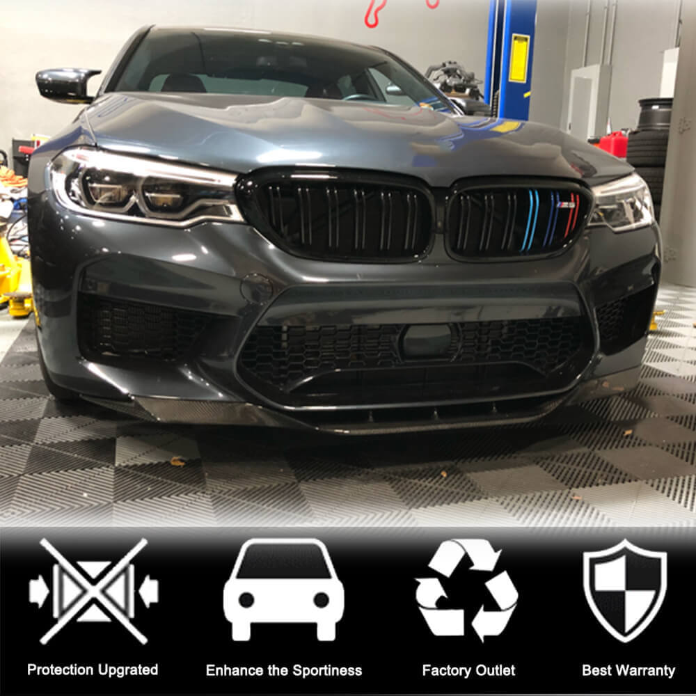 BMW F90 M5 Pre-LCI Carbon Fiber Front Lip Spoiler & Bumper Splitter