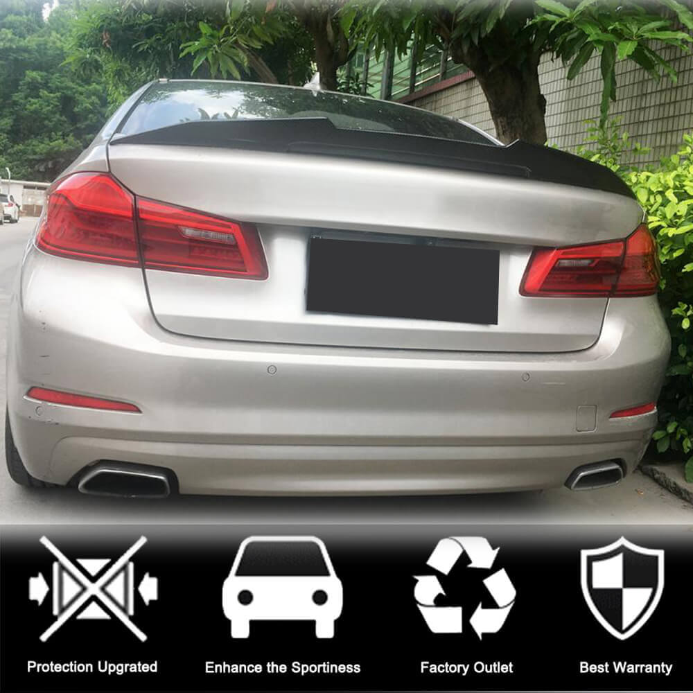 BMW G30 F90 M5 Carbon Fiber Rear Trunk Spoiler & Wing Lip | PSM Style ...