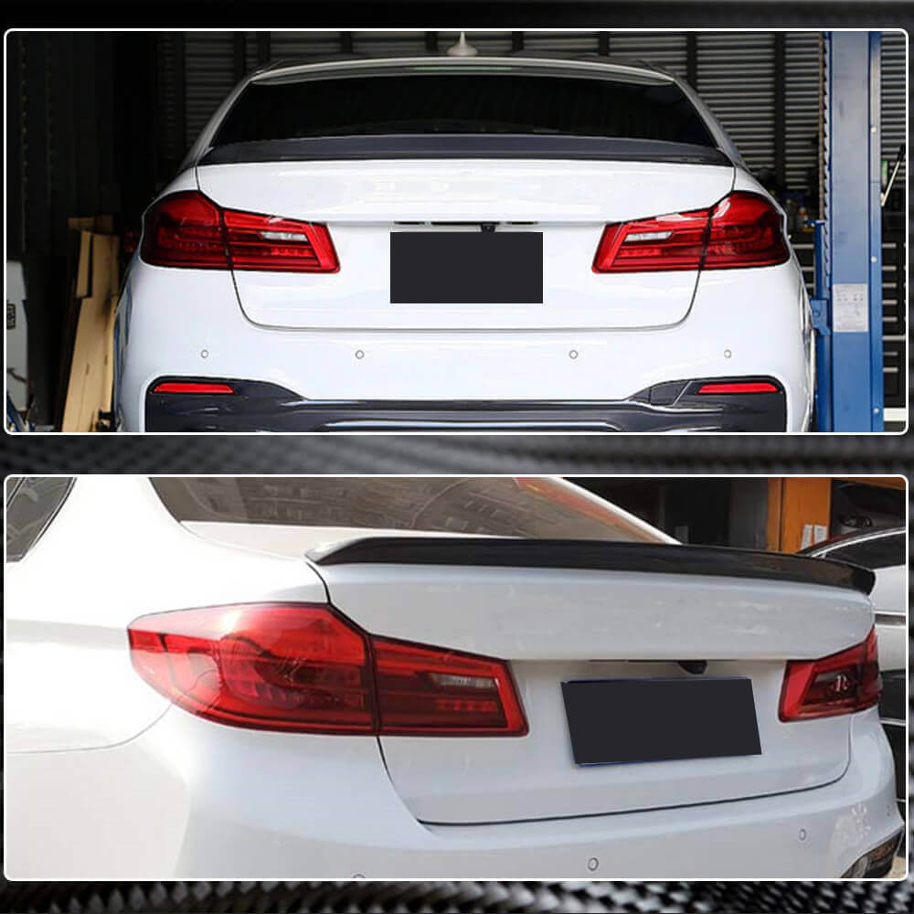 BMW G30 540i 550i F90 M5 Carbon Fiber/FRP Trunk Spoiler & Rear Wing Lip ...