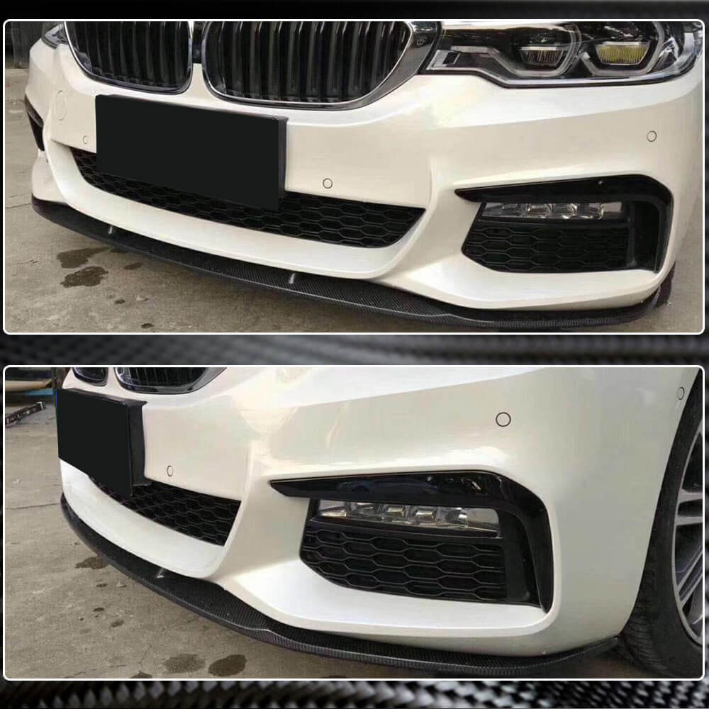 BMW G30 G31 M550i Carbon Fiber Front Bumper Lip Spoiler | Exterior Mods ...
