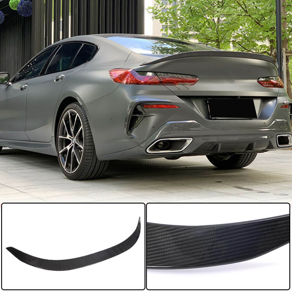 BMW G16 840i 850i F93 M8 Dry Carbon Fiber Rear Spoiler Trunk Wing Lip