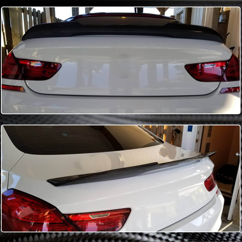 BMW F06 F13 640i 650i M6 Carbon Fiber Trunk Spoiler Rear Wing Lip ...