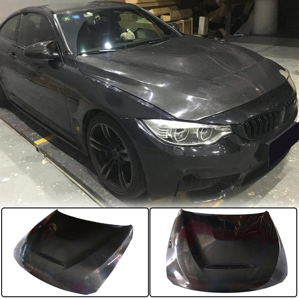 BMW F80 M3 F82 F83 M4 Carbon Fiber Engine Hood Cover | Exterior Mods