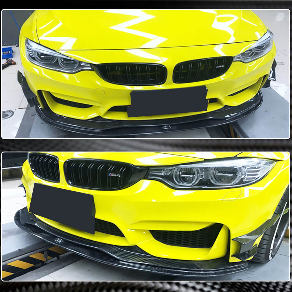 BMW F8X M3 M4 Carbon Fiber Front Bumper Fins