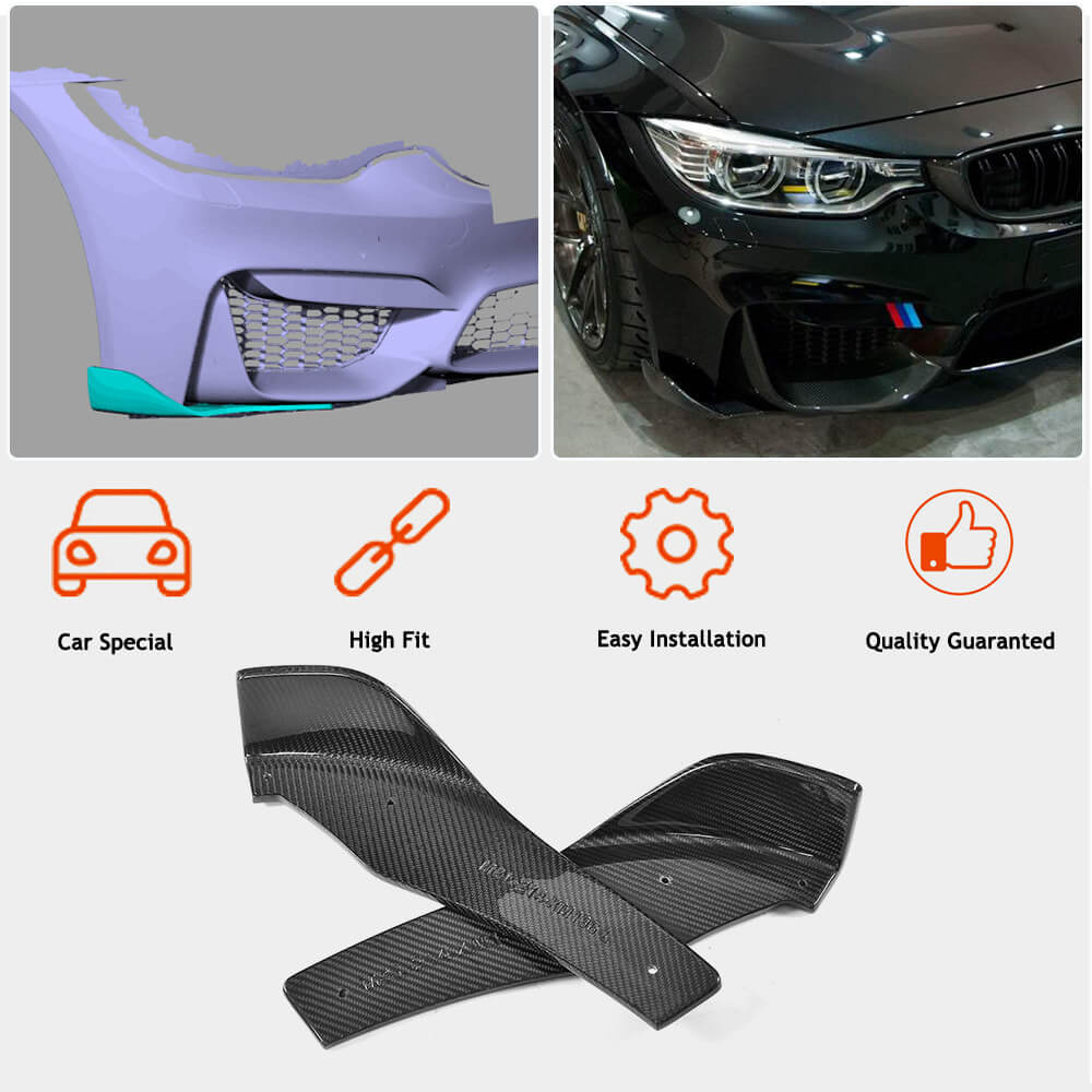 Get BMW M3 M4 Front Bumper Splitter | Carbon Fiber parts for BMW
