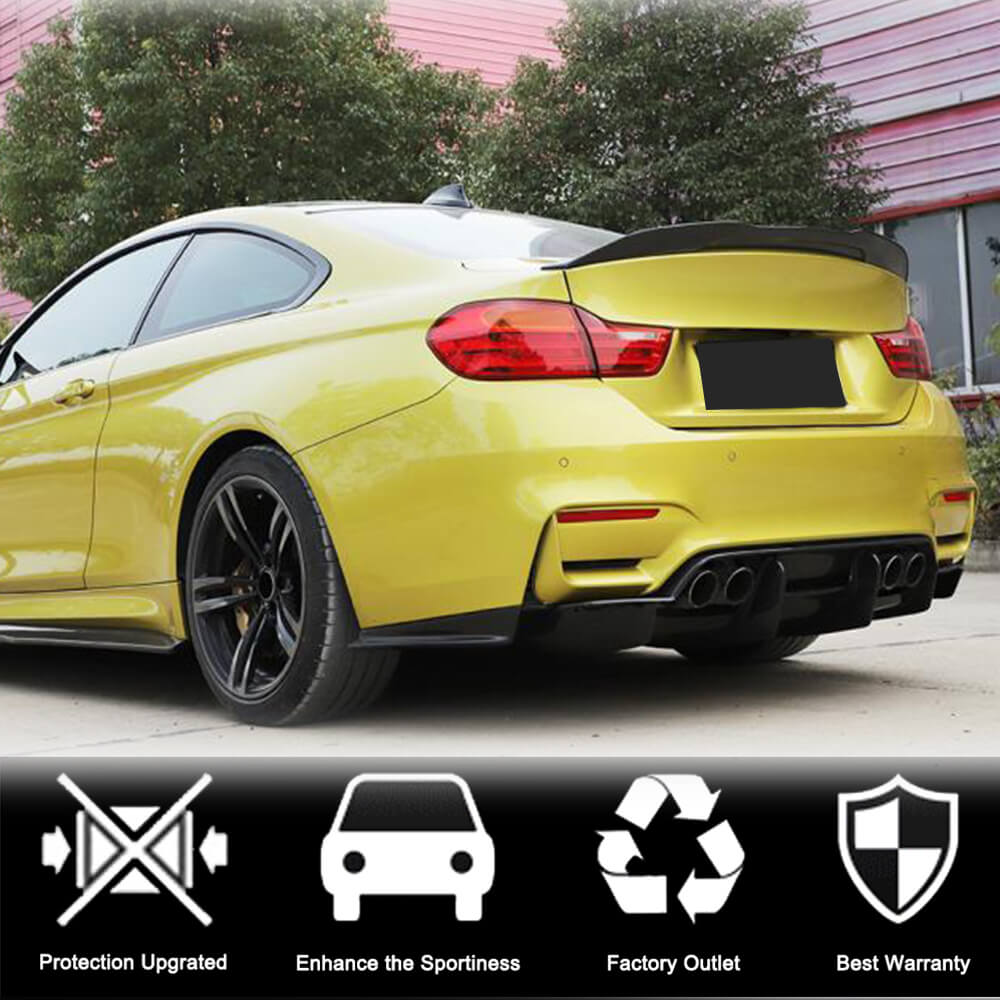 BMW F80 M3 F82 M4 Carbon Fiber Rear Bumper Diffuser | Custom, Factory