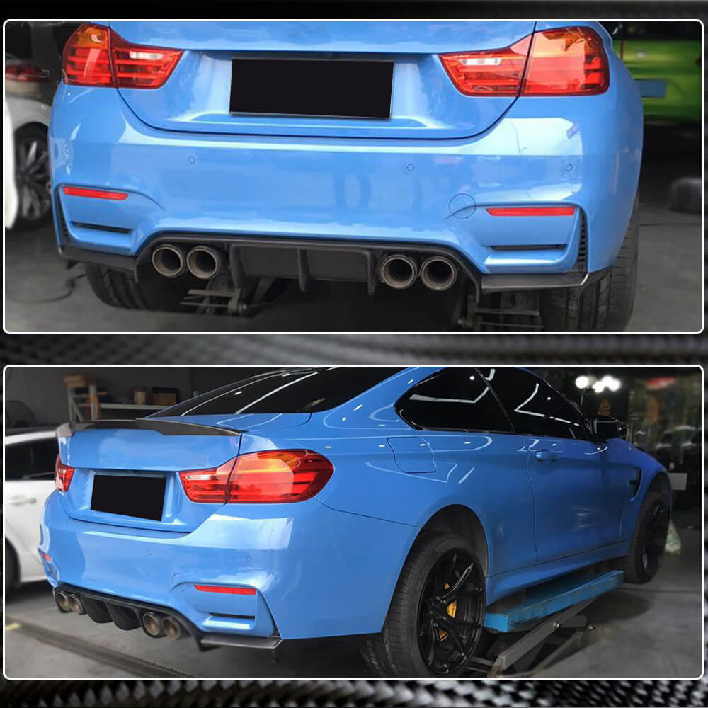 BMW F80 M3 F82 M4 Carbon Fiber Rear Bumper Diffuser Lip | Upgrade your ...
