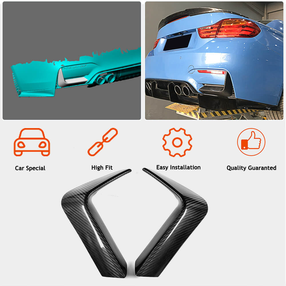 BMW F80 M3 F82 F83 M4 Carbon Fiber Rear Splitter